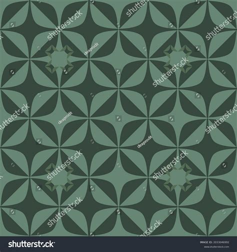 Simple Illustration Kawung Batik Pattern Variant Stock Vector Royalty