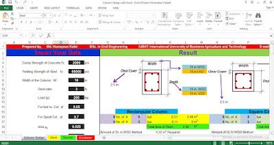 Column Design With Excel