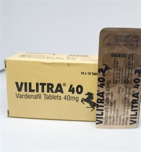 Vilitra / Вилитра - 40 mg (10 х 10 таблетки) - Цена - Anabolic.bg