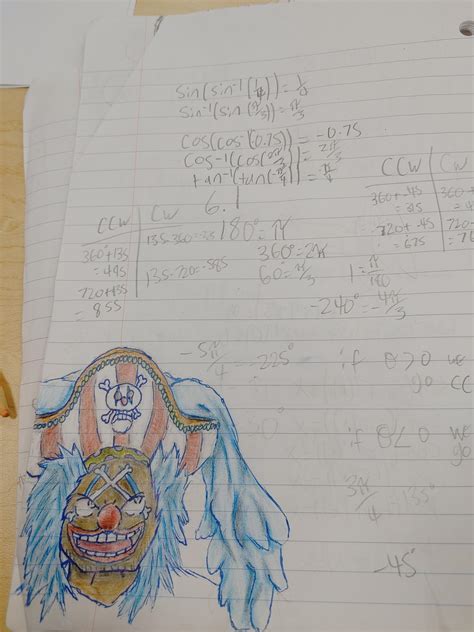 Got A Bit Bored In Trig Class And Decided To Sketch Our Lord And