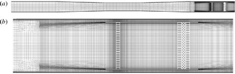 Cross Section Of Three Dimensional Computational Grid A For The Full