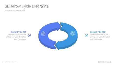 3d Arrow Cycle Powerpoint Template Designs Slidegrand