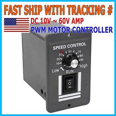 DC 10 60V 6A PWM DC Motor Speed Controller Reversible Switch Regulator Switch EBay