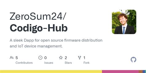 GitHub ZeroSum24 Codigo Hub A Sleek Dapp For Open Source Firmware Distribution And IoT Device