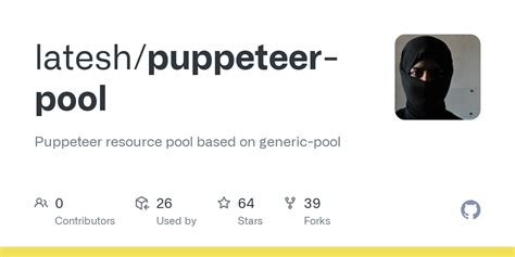 GitHub Latesh Puppeteer Pool Puppeteer Resource Pool Based On Generic Pool