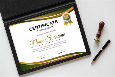 Modern Certificate Template On Behance Behance