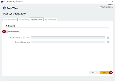 User Synchronization V2 · Docuware Support Portal