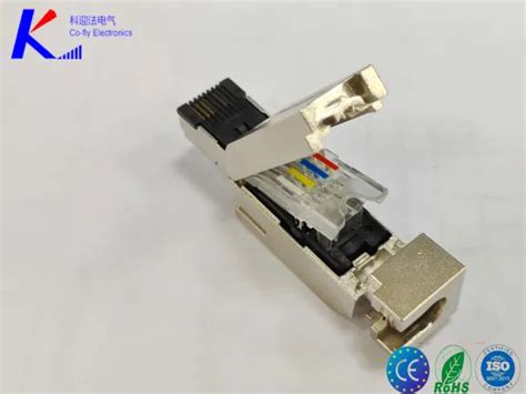 Siemens Metal Rj45 Connector Cat5e 4 Core Industrial Ethernet Profinet Ethercat Connector Rj45