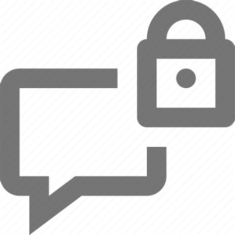Bubble Chat Communication Conversation Lock Message Security