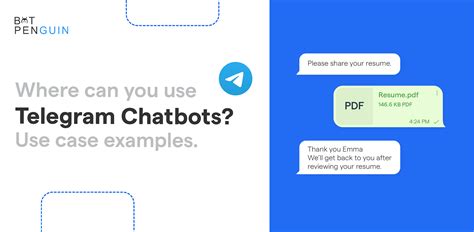 where can you use telegram chatbots use case examples