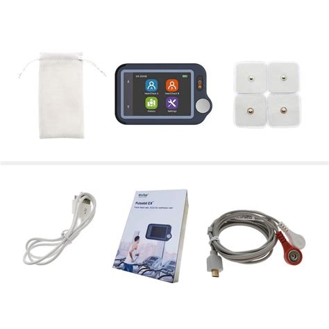 Jual ECG EKG Heart Monitor For Arrhythmia Afib 30s 5min Measurement Support Leadwire Bluetooth
