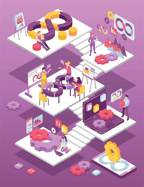 Isometric Devops Illustration 5881750 Vector Art At Vecteezy