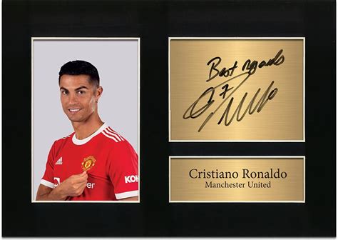 Cristiano Ronaldo Manchester United Signed A4 Printed Autograph Photo ...