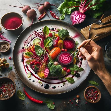 Premium Photo Innovative Beetroot Masterpiece Ai Generated
