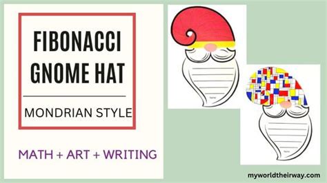 Mondrian Style Fibonacci Gnome Hat