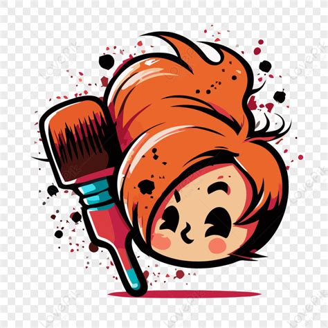 헤어 브러시 벡터상표만화클립 아트 Png 일러스트 무료 다운로드 Lovepik