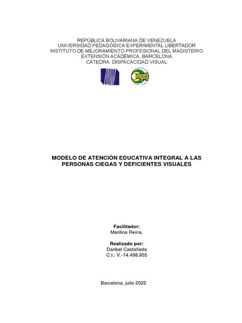 trabajo evolucion de la educacion disc visual pdf educación
