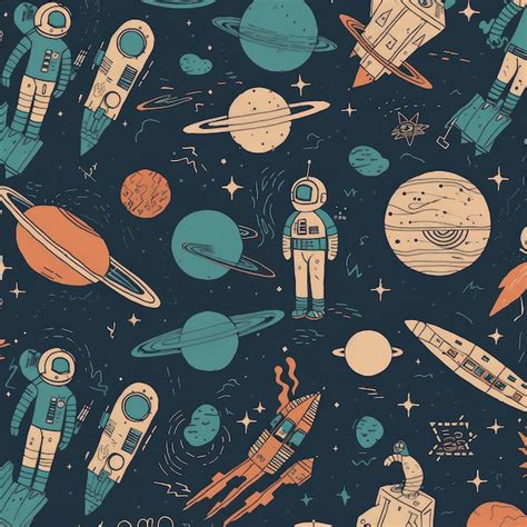 Premium Photo Space Pattern Illustration Ai Generative
