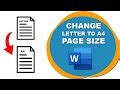 How To Change Letter Paper To A Size In Word The Graphic Home