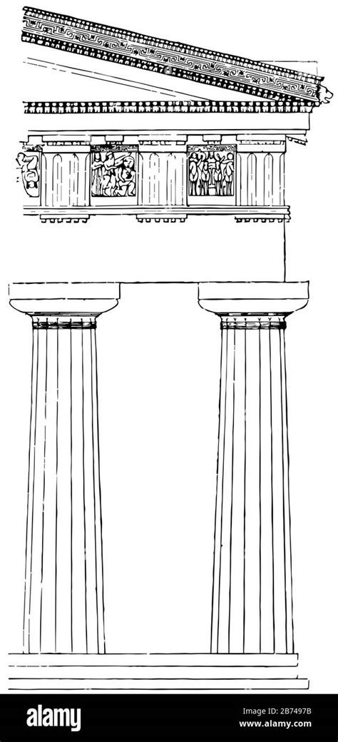 Doric Order Drawing Roman Doric Order 6 Installation By Milyan
