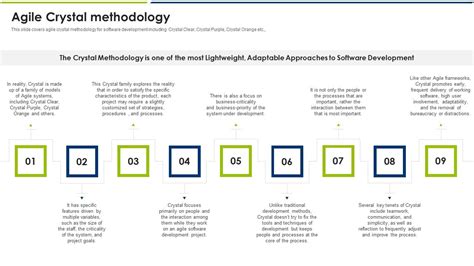 Agile Crystal Methodology Ppt Infographic Template Information Pdf