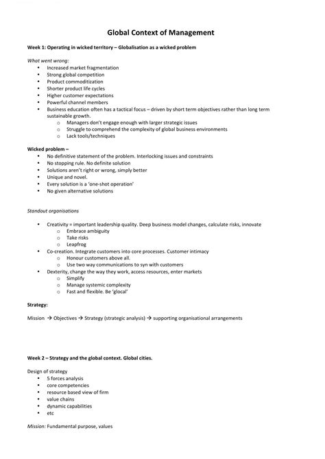 lecture notes 21510 introduction to strategy uts thinkswap