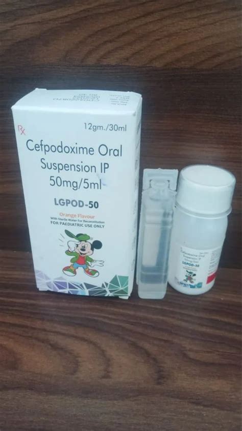 Susspension Antibiotic Cefpodoxime Oral Suspension For Commercial 50