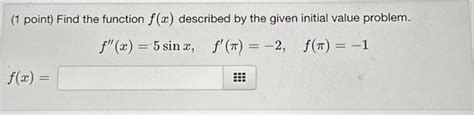 solved 1 point find the function f x described by the