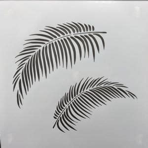 Plantilla De Pared Grande Para Pintar Diseño Tropical Hojas