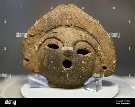 Photo Shows Pottery Objects Dating Back To The Jomon Era 14000 300 Bce On Display At The
