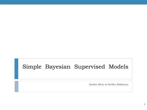 Ppt Simple Bayesian Supervised Models Powerpoint Presentation Free