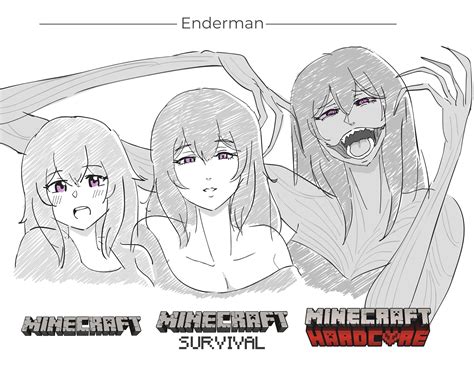 Enderman Enderman Game Art Minecraft Dangoheart Игровой