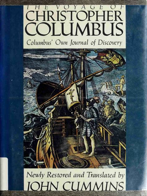The Voyage Of Christopher Columbus Columbus Own Journal Of Discovery