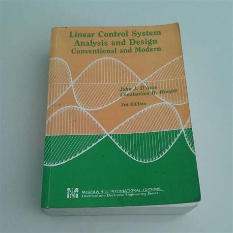 linear control system analysis n design hobbies and toys books