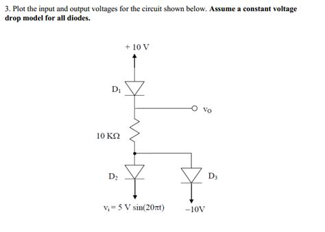 solved 1 plot the input and output voltages for the