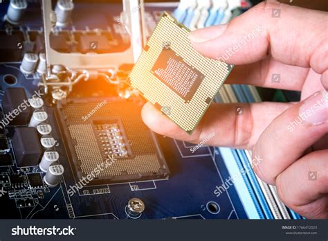 Hand Computer Engineering Brings Computer Cpu Stock Photo 1766412023 Shutterstock