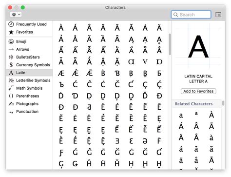 Access Mac Special Characters With The Character Viewer