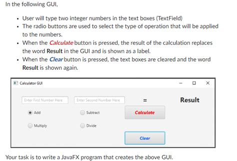 Solved In The Following GUI User Will Type Two Integer Chegg Com