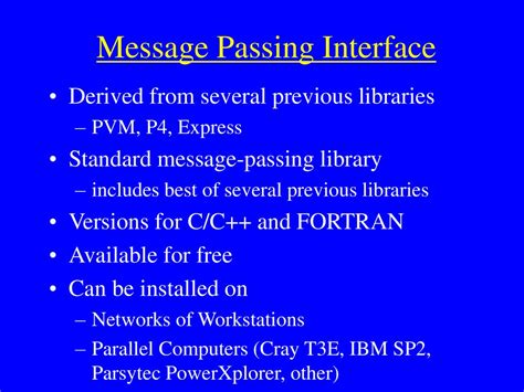 MPI Message Passing Interface - ppt download