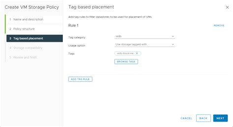 Vm Storage Policies Dell Powerstore Vmware Vsphere With Tanzu And Tkg Clusters Dell