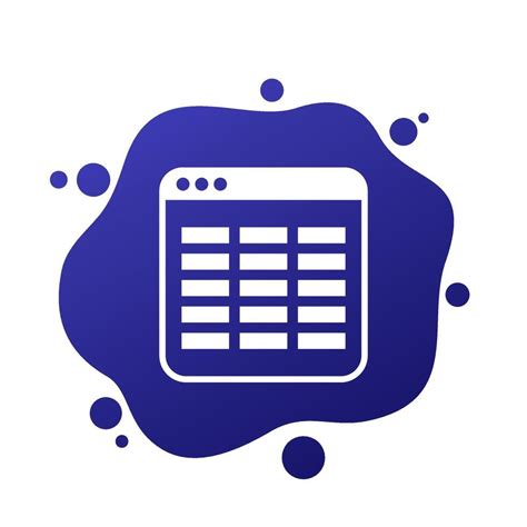tabular data vector art icons and graphics for free download