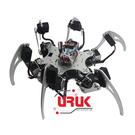18dof Aluminum Hexapod Spider Six Legs Robot Uruktech