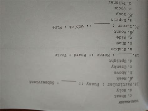 Solution Practice Exam On Word Analogyreviewer For Cscbfp