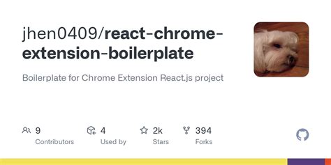 GitHub Jhen React Chrome Extension Boilerplate Boilerplate For Chrome Extension React Js