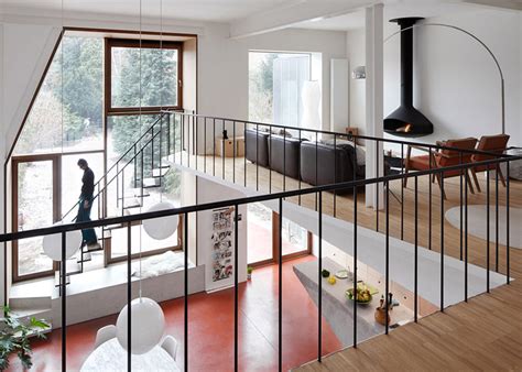 Assorted Windows And Diagonal Cladding Feature On Renovated Home