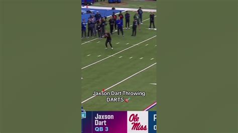 Jaxson Dart Throwing Darts At The Combine‼️👀 Youtube