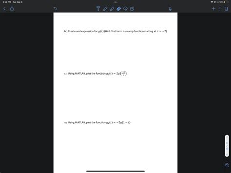 Solved The Following Figure Represents The Function G T A Chegg