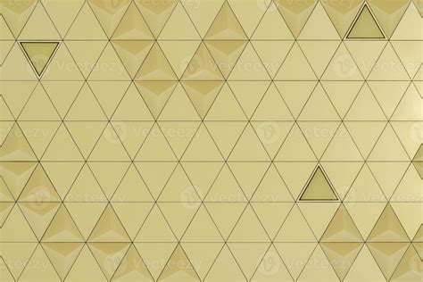 Golden Diamond Shaped Polished Metal Cladding Panels Of A Modern Building Illuminated By