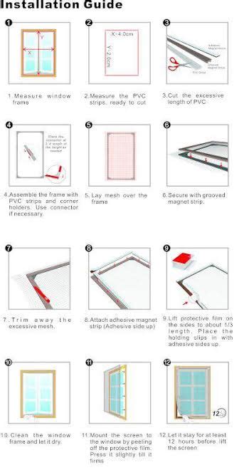 Installation Guide Magnetic Insect Screen Window Mesh From InsectOut
