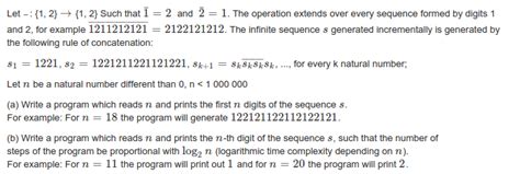 C How Should I Generate The N Th Digit Of This Sequence In Logarithmic Time Complexity